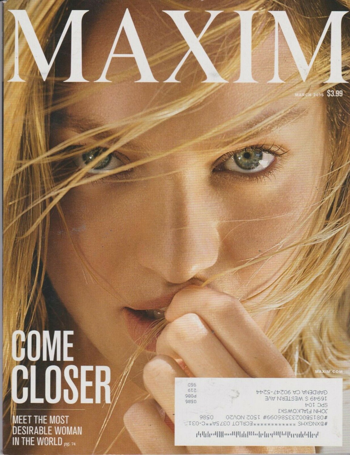 MAXIM Magazine #201 MARCH 2015-A - Candice Swanepoel - Bianca Santos ...