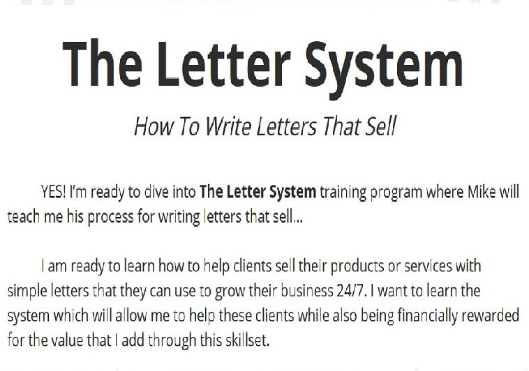 Mike Shreeve – The Letter System