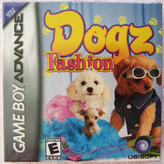 Game Boy Advance GBA Dogz Fashion Video Game by Ubisoft New Sealed