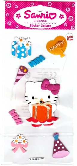 Sanrio License Hello Kitty Sticker Collage Kawaii