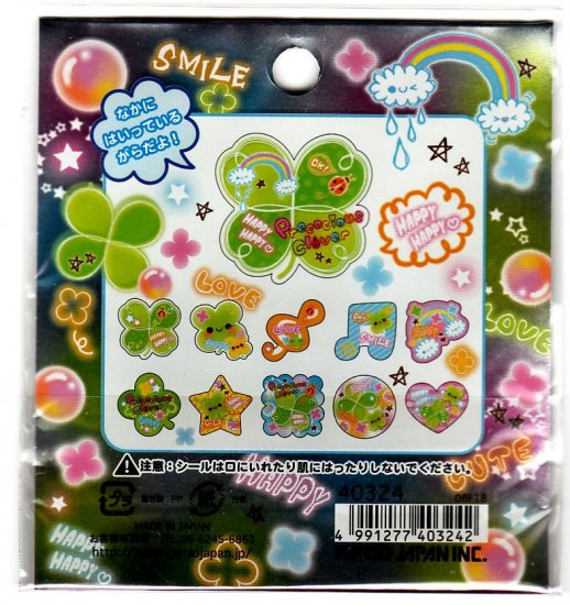 Kamio Japan Precocious Clover Sticker Sack Kawaii