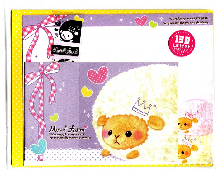 Crux Japan Moco Moco Farm Letter Set with Stickers Kawaii