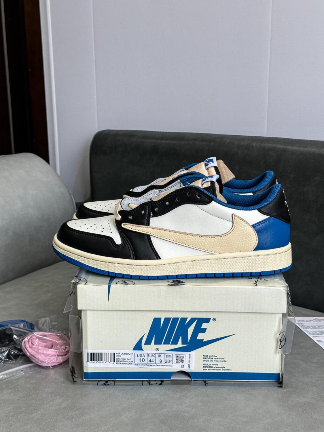 Travis Scott x Fragment x Nike Air Jordan 1 Low Obsidian Blue