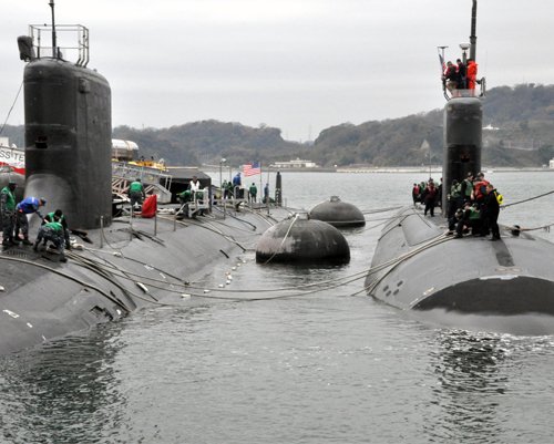 USS Charlotte SSN-766) and USS Texas SSN-775 Photo