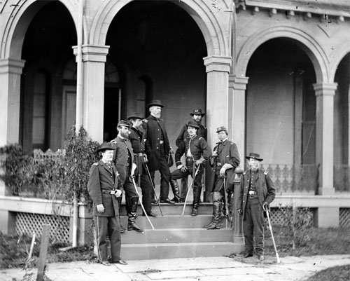 Union General Edwin Sumner and Staff Warrenton, Virginia 1862 Photo