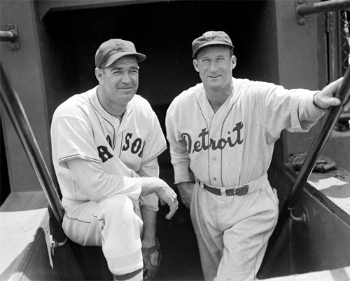 Boston Red Sox Bobo Newsom and Detroit Tigers Leon Goose Goslin Photo