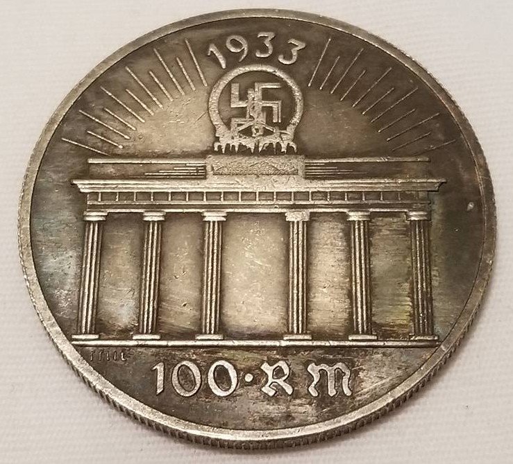 WW2 WWII Nazi German Adolf Hitler Coin medal 1938