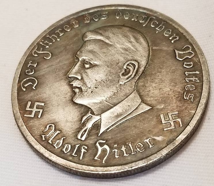 WW2 WWII SS Nazi German Adolf Hitler Coin Lufftwaffe Plane 1942