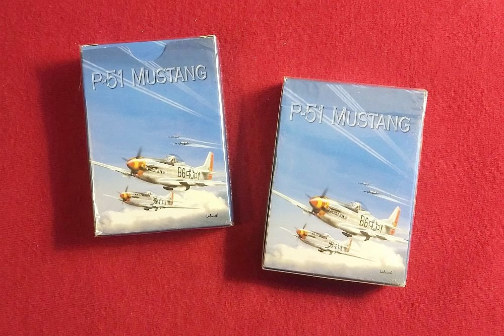 Two Decks of P-51 Mustang Playing Cards