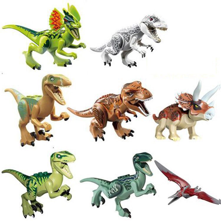 Jurassic World Dinosaur Minifigures Pteranodon Tyrannosaurs Rex ...