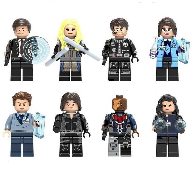 S.H.I.E.L.D. Season 6 Agent Minifigures Compatible Lego Super Heron Sets