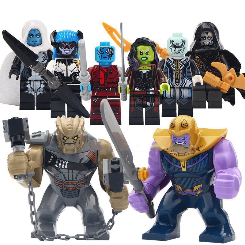Thanos Black Order Minifigures Compatible Lego Avengers Sets