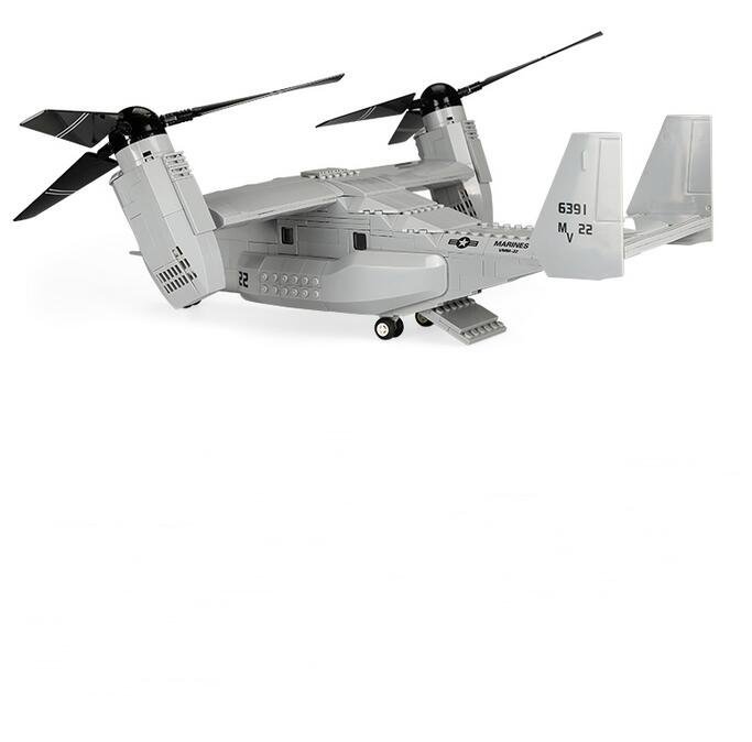 America V-22 Osprey Aircraft Minifigures Fit Lego WW2 Military Sets