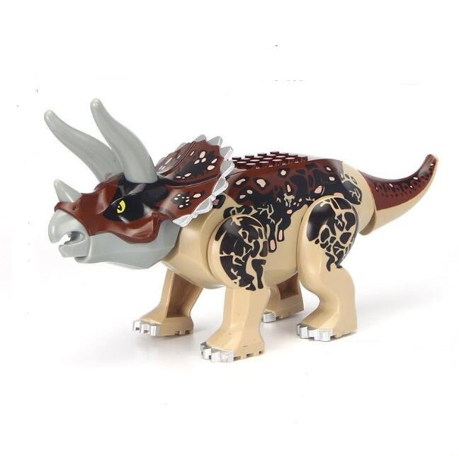 Triceratops Dinosaur Minifigures Fit Lego Jurassic World Dinosaur Toy