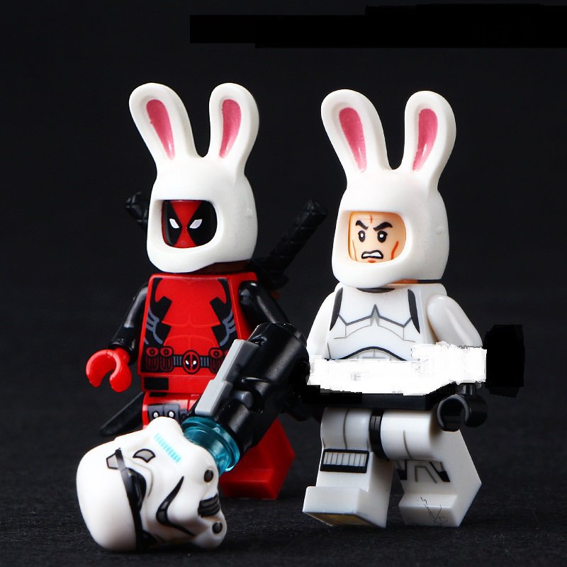 Rabbit Head Deadpool Imperial Stormtrooper Minifigures Compatible Lego Toy