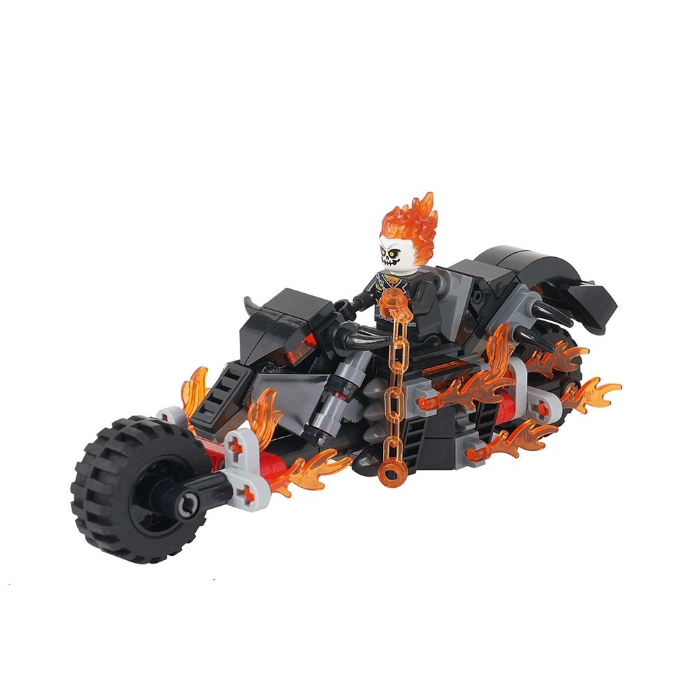 Ghost Rider Motorcycle Minifigures Fit Lego The Avengers Movie Sets