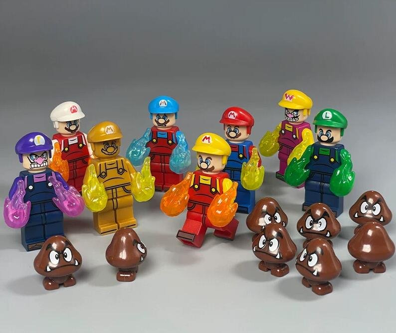 The Super Mario Bros Movie Character Minifigures Fit Lego Movie Sets