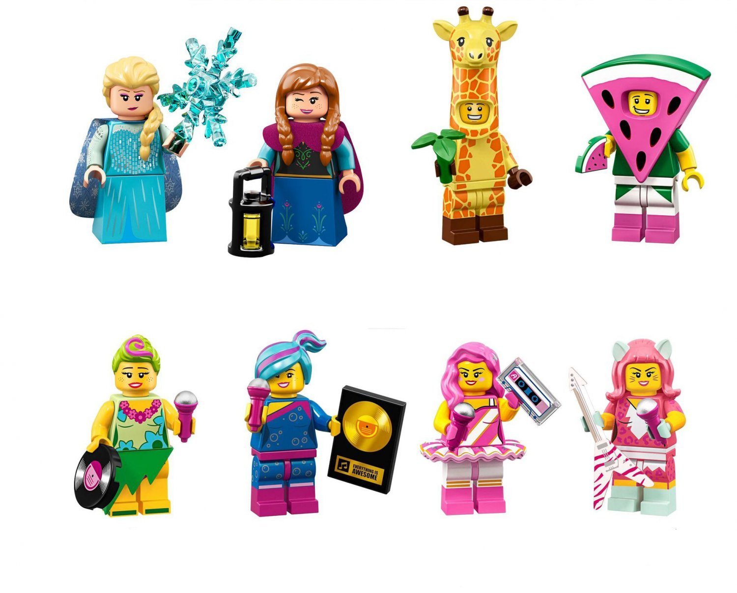 Candy Rapper Lucy Kitty Pop Star Minifigures Compatible Lego The Moveie ...