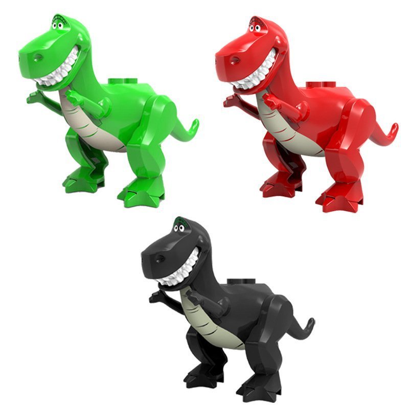3pcs Toy Story Rex Minifigures Compatible Lego Movie Sets
