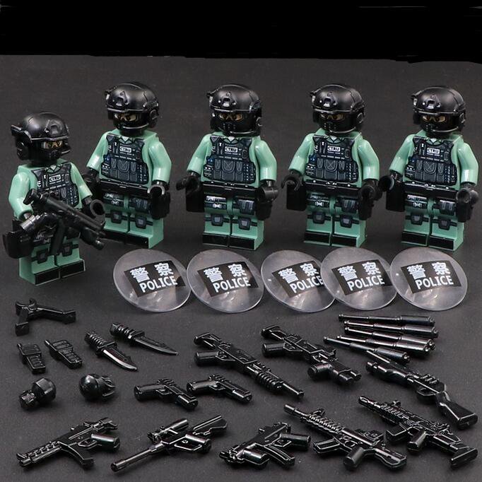 Police Counter Terrorism Army Minifigures Compatible Lego City Police Sets