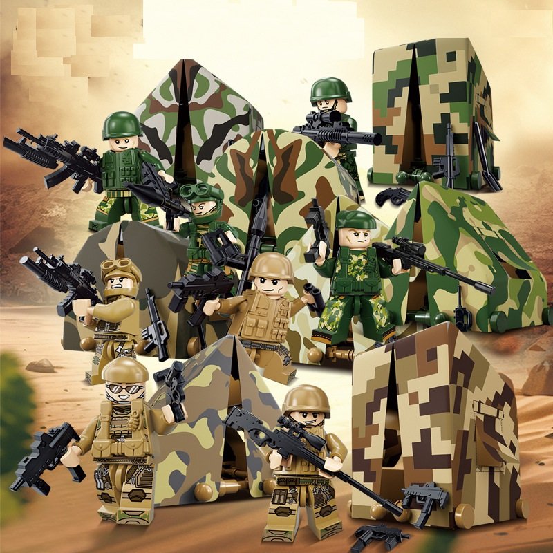 Special Action Force Military Tent Minifigures Compatible Lego Military ...