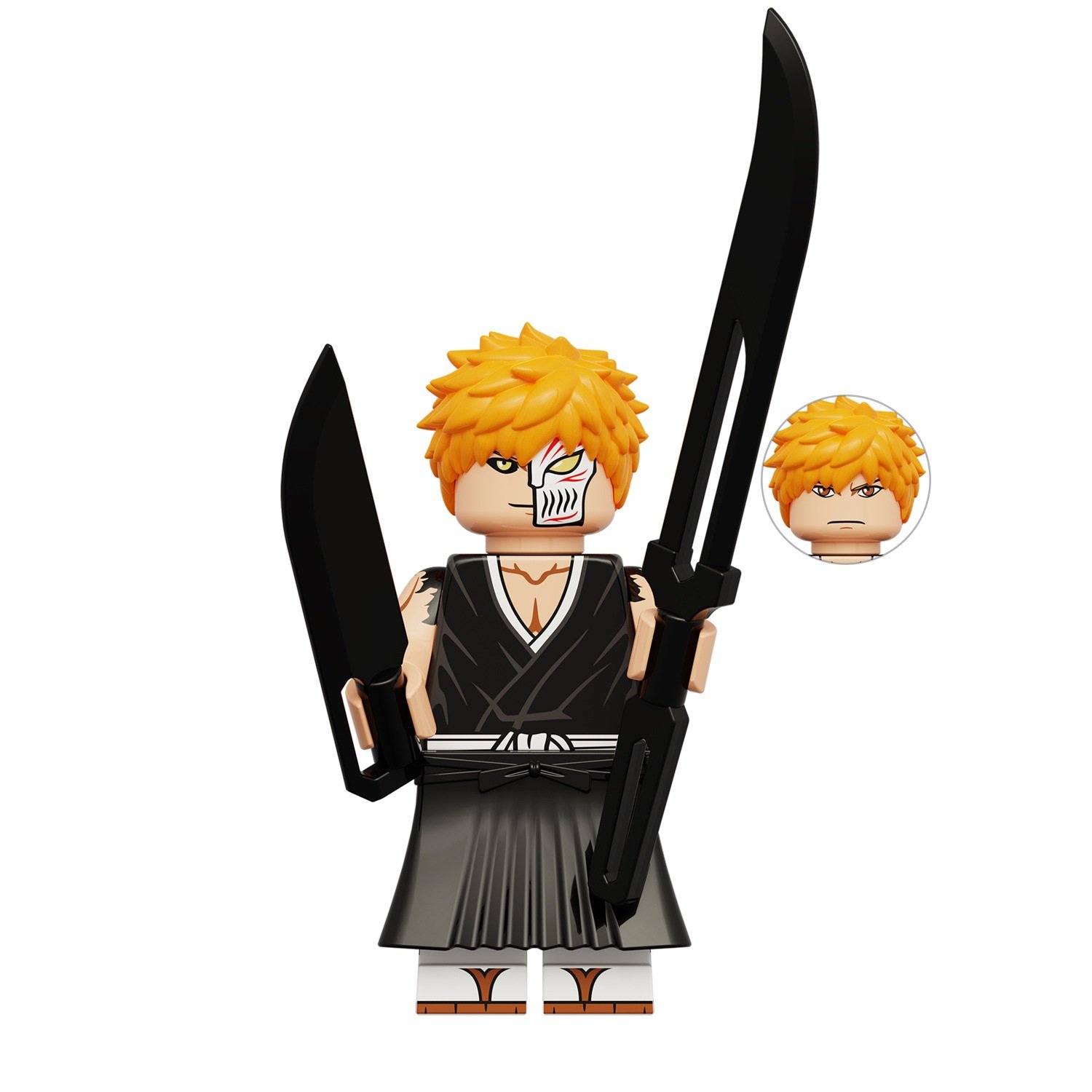 Kurosaki Ichigo Minifigures Fit Lego Bleach Minifigure