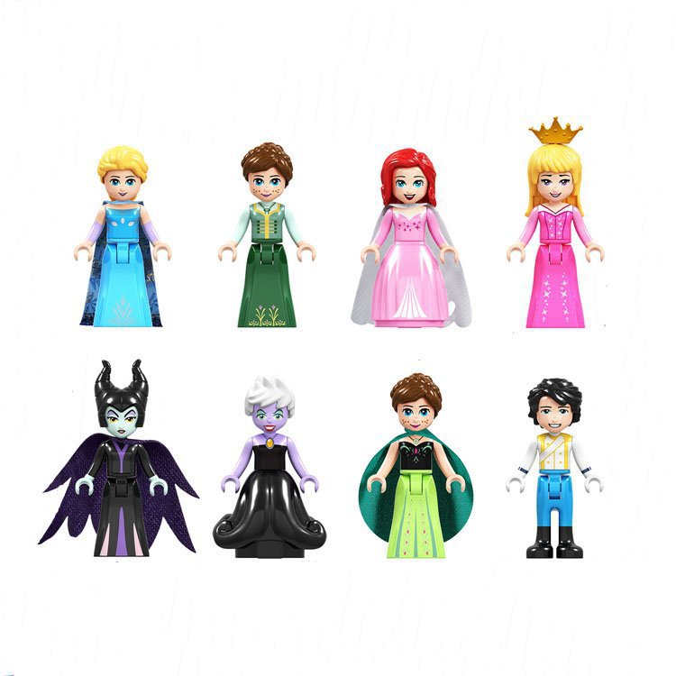 Elsa Anna Prince eric Minifigures Compatible Lego Frozen Movie Sets