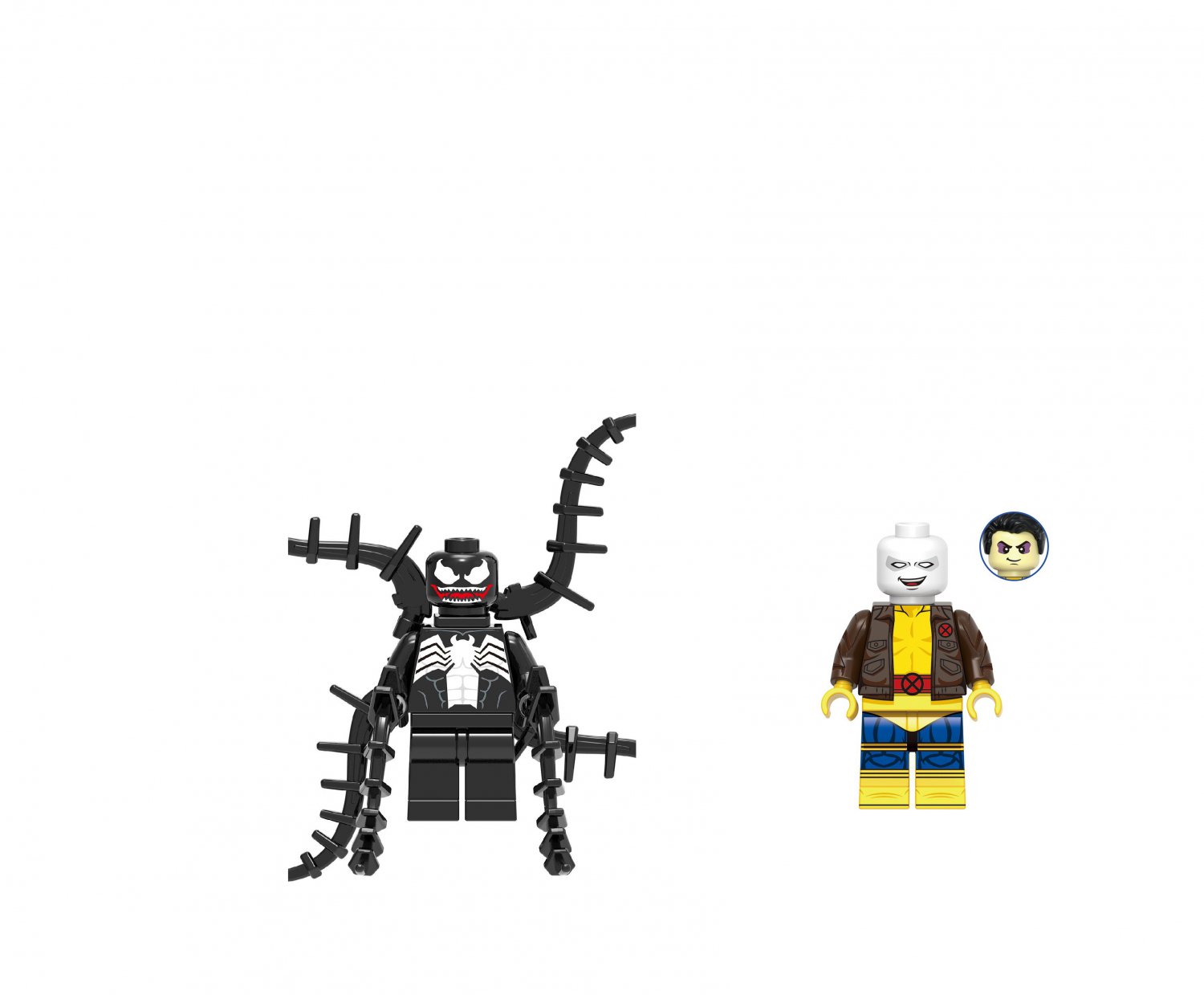 Morph and Venom Minifigures Compatible Lego The Avengers Super Heroes Sets