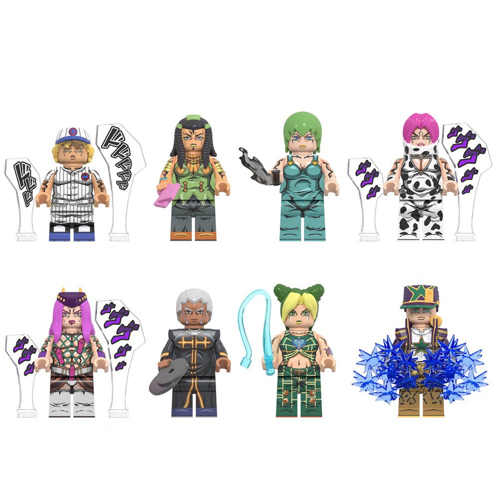 JoJo's Bizarre Adventure Character Minifigures Fit Lego Comic Sets