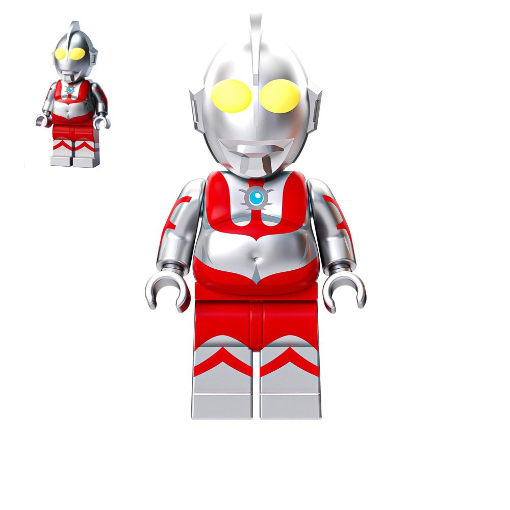 Fat Ultraman Minifigures Fit Lego Japan Comic Minifigure