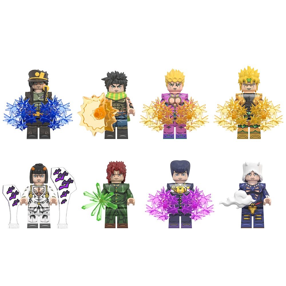 Kujo Jotaro Dio Brando Higashikata JosukeMinifigures Fit Lego JoJo's ...