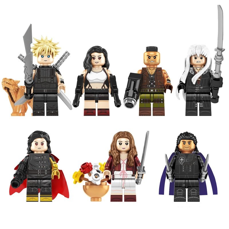 Cloud Strife Tifa Lockhart Sephiroth Nyx Ulric Minifigures Fit Lego ...