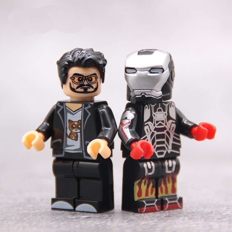 War Machine Tony Stark Minifigures Compatible Lego Iron Man Movie Sets