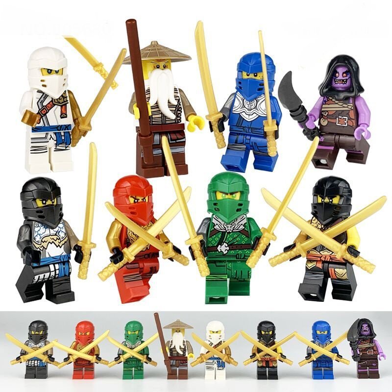 Hero Kai Hero Nya Hero Cole Minifigures Compatible Lego Ninjago Season ...