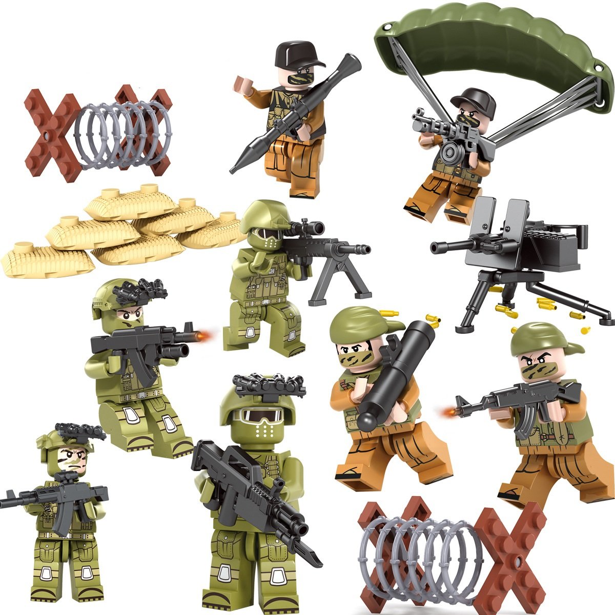 Counter-Strike Shock Brigade Soldier Minifigures Fit Lego Military ...