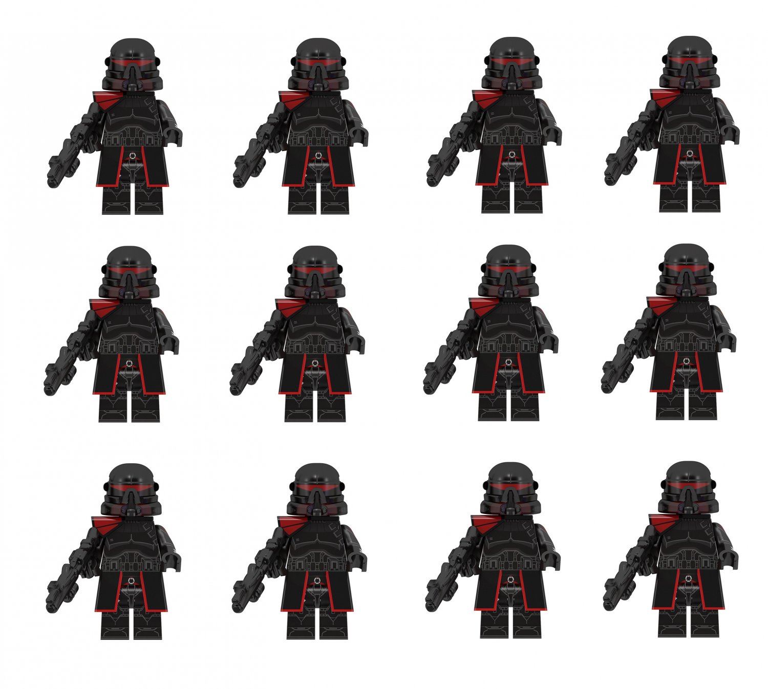 12pcs Purge Trooper Minifigures Fit Lego Star Wars Republic Commando ...