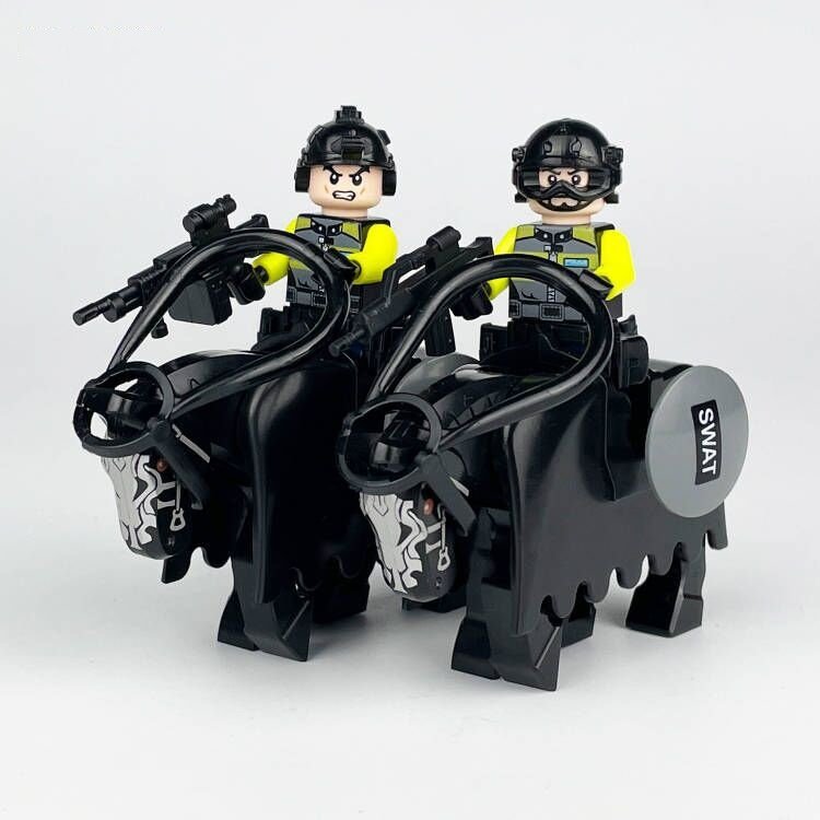S.W.A.T. Police Knight Minifigures Fit Lego City Police Sets