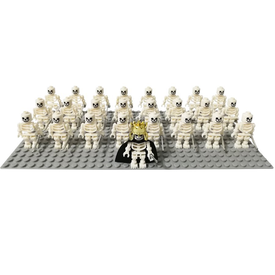 25 Best Medieval Human Skeleton King Army Minifigures Fit Lego Medieval ...