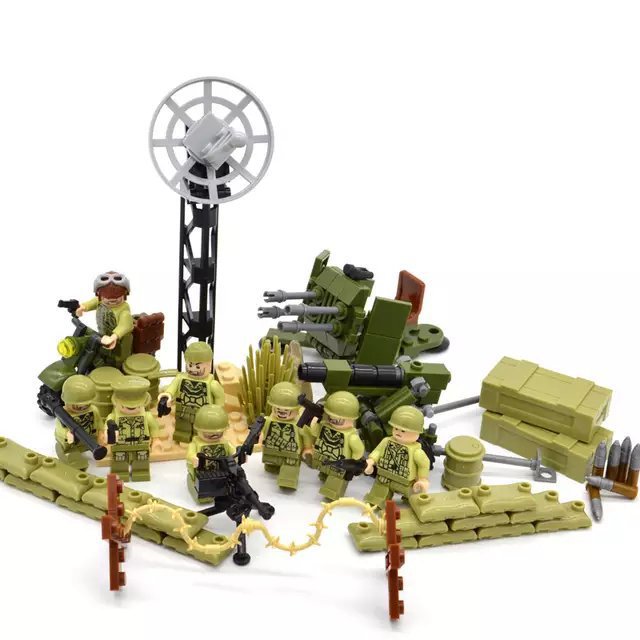 WW2 America Air Defense Forces Base Minifigures Compatible Lego ...
