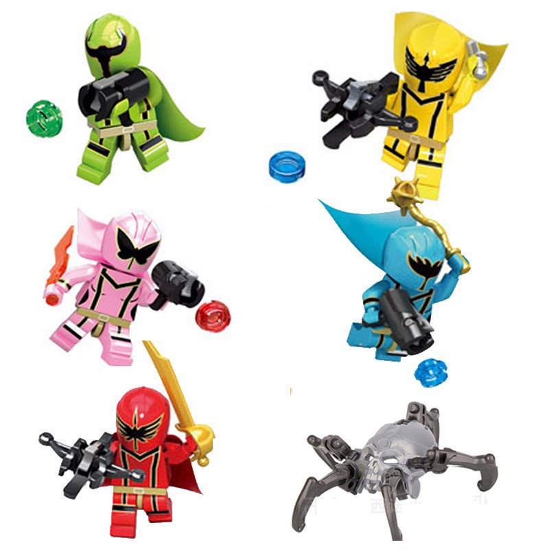 POWER RANGERS Minifigures Compatible Lego TV Sets