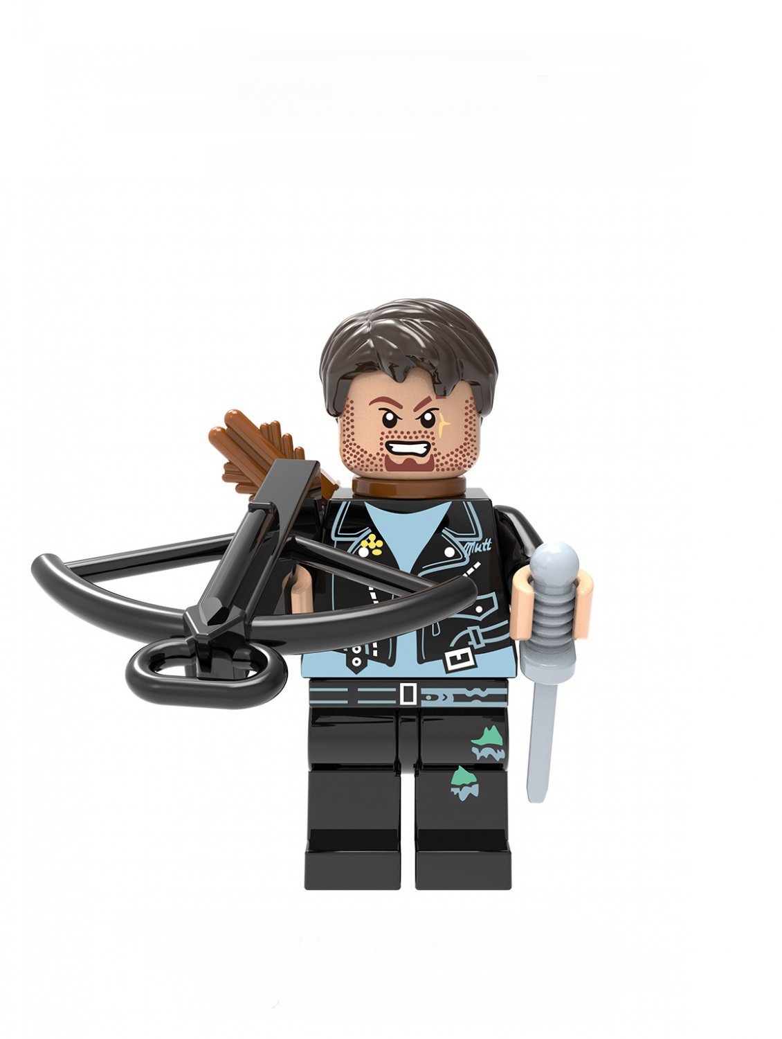 Daryl Dixon Minifigures Fit Lego The Walking Dead Minifigure