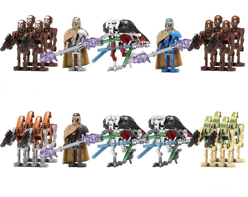 Assault Robot Captain IG-100 MagnaGuard General Grievous Minifigures Fit Lego Star Wars Sets
