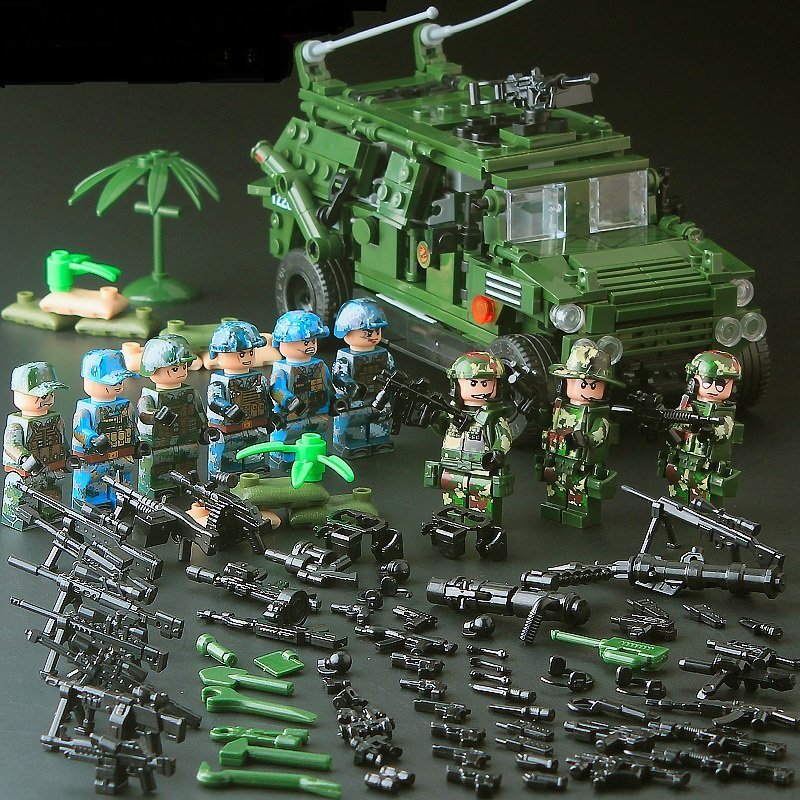 Armor Vehicle Marine Corps Soldiers Minifigures Fit Lego Military Sets