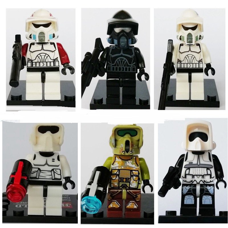 6 Best ARF Scout Troopers Minifigures Fit Lego Star Wars Battlefront II ...