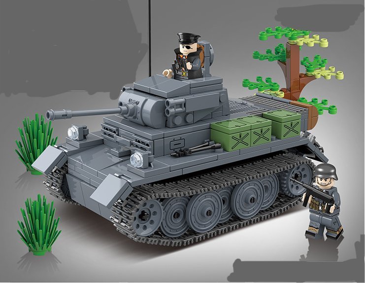 WW2 Germany Tank Panzer II Minifigures Fit Lego Military Tank Sets