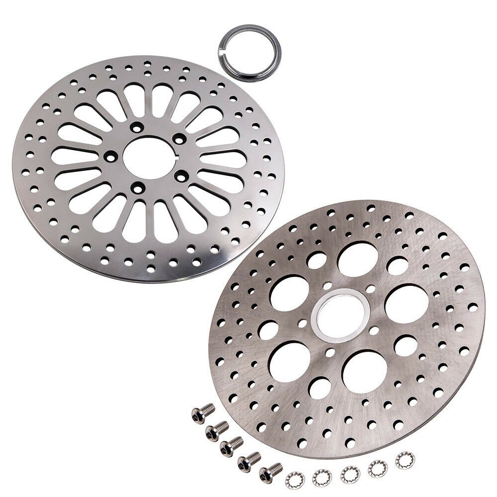 2Pcs 11.5" Front & Rear Brake Rotor Disc for Harley-Davidson Softail ...