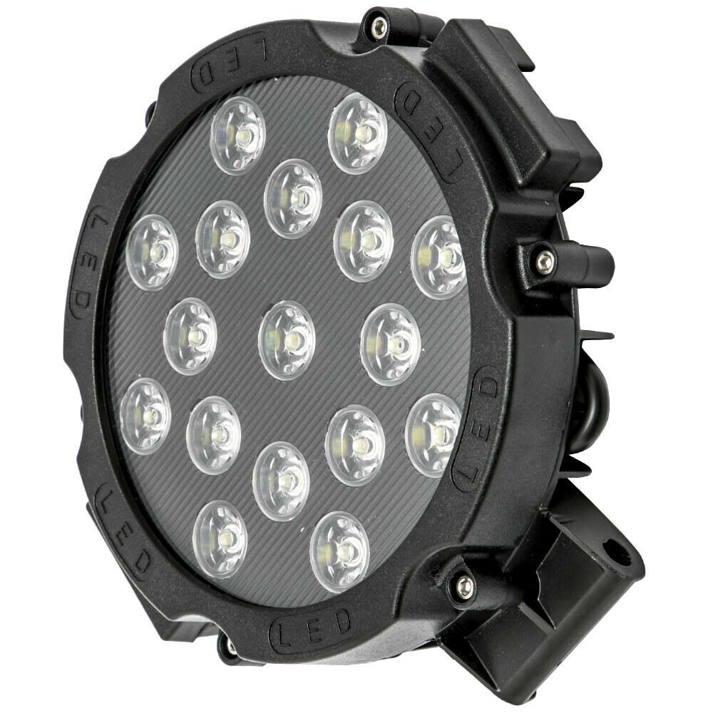 6 Pack 7 Inch LED Round Work Lights Black 4WD for Chevy SUV Offroad ...