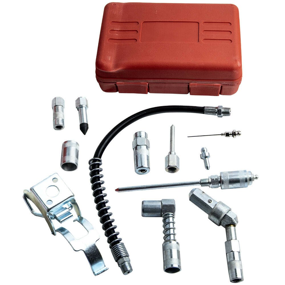 Lubrication Grease Gun Aid Hoses Couplers Flexiable Hose Needle Nose ...