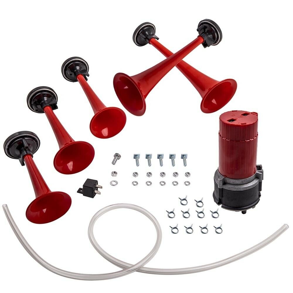 Dixie Of Hazzard 5 Loud Car Air Horn Trumpets Musical Horns Kit 125db ...