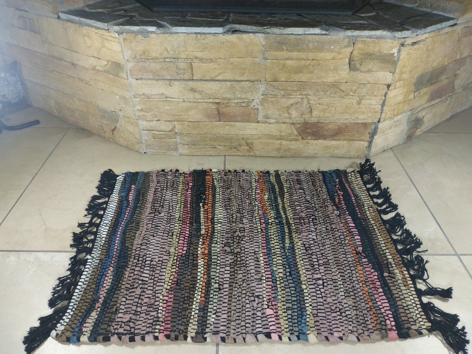 Rustic Fireproof Fireplace Carpet Hearth Fire Resistant Mat Rug